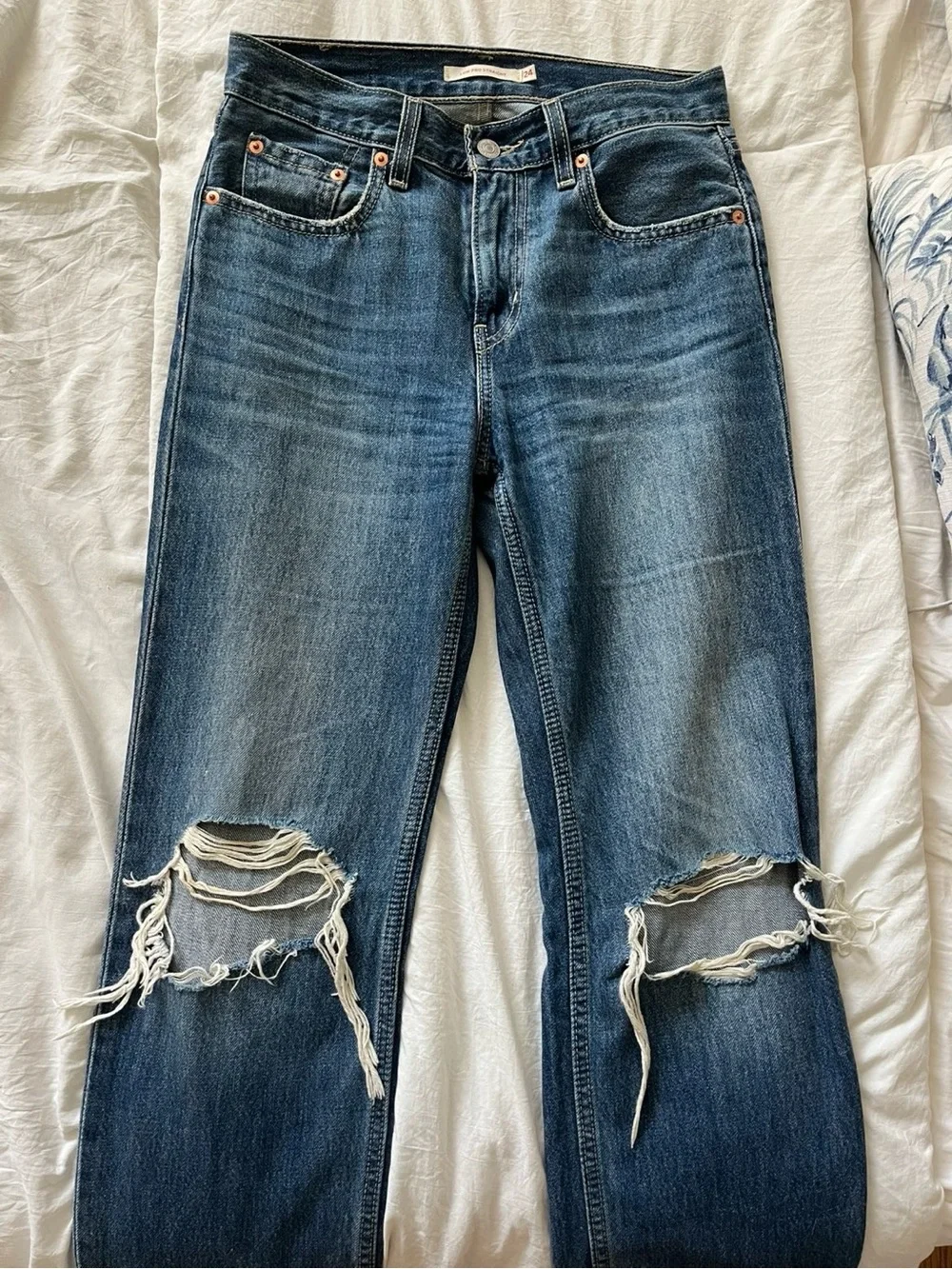 Levi's | Jeans | Blue Levi Straight Jean | Poshmark